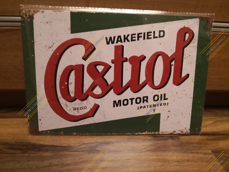 Castrol Motor Oil - Metal Signs Malta