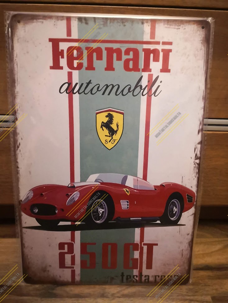 Ferrari 250GT - Metal Signs Malta