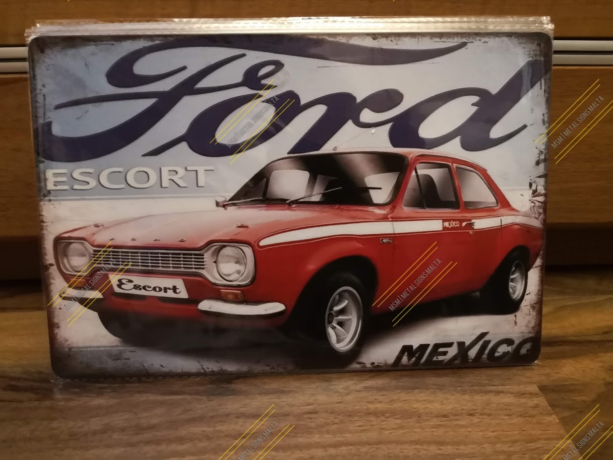 Ford Escort Mk1 - Metal Signs Malta