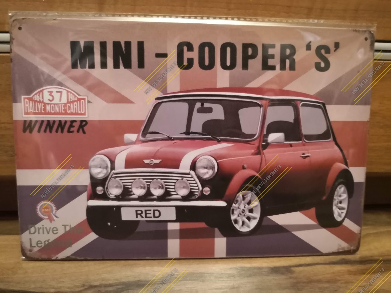 Mini Cooper S - Metal Signs Malta