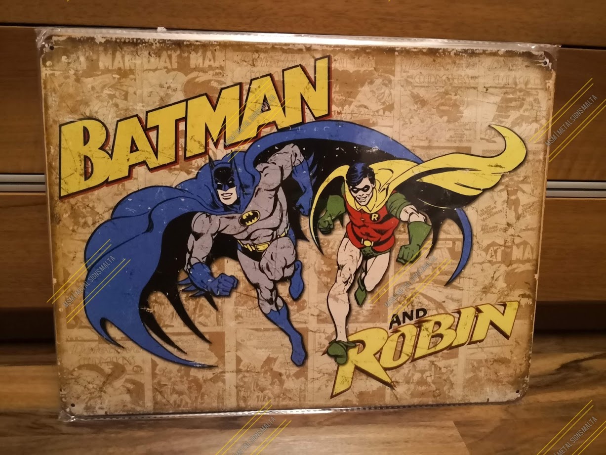Batman and Robin - Metal Signs Malta