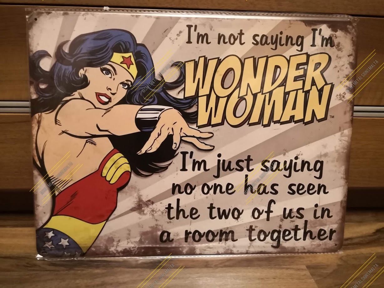 Wonder Woman - Metal Signs Malta