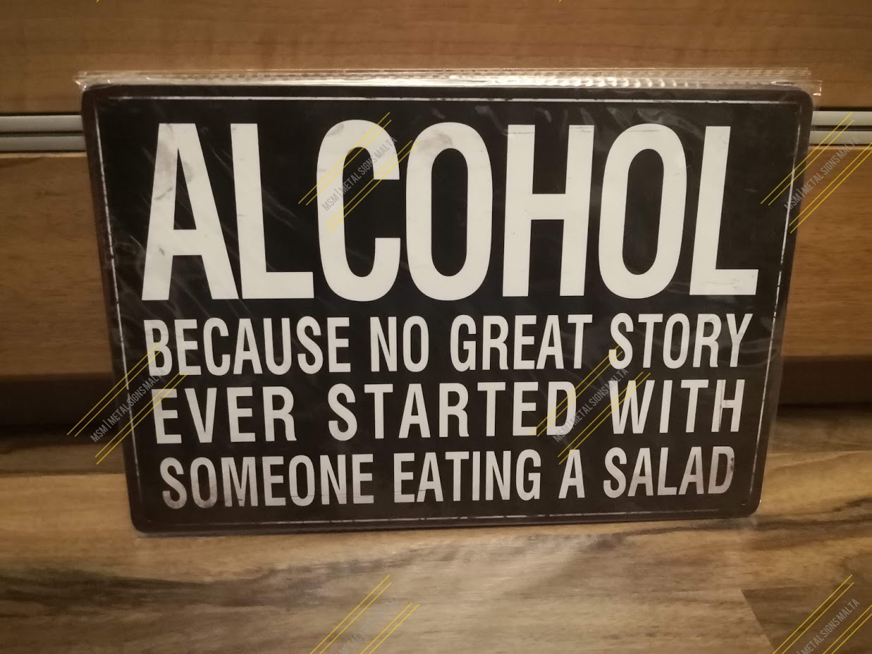 Alcohol - Metal Signs Malta