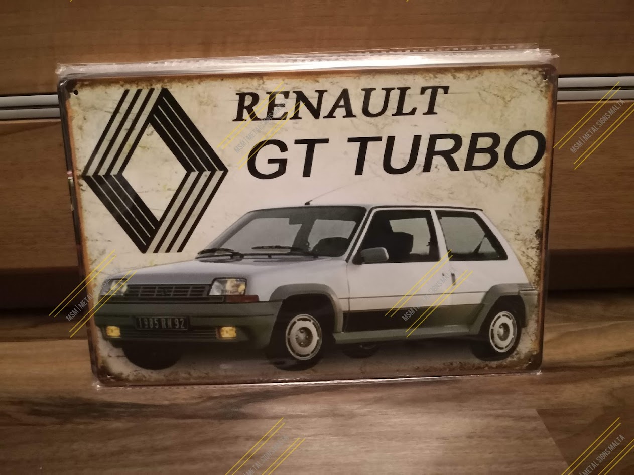 Renault GT Turbo - Metal Signs Malta