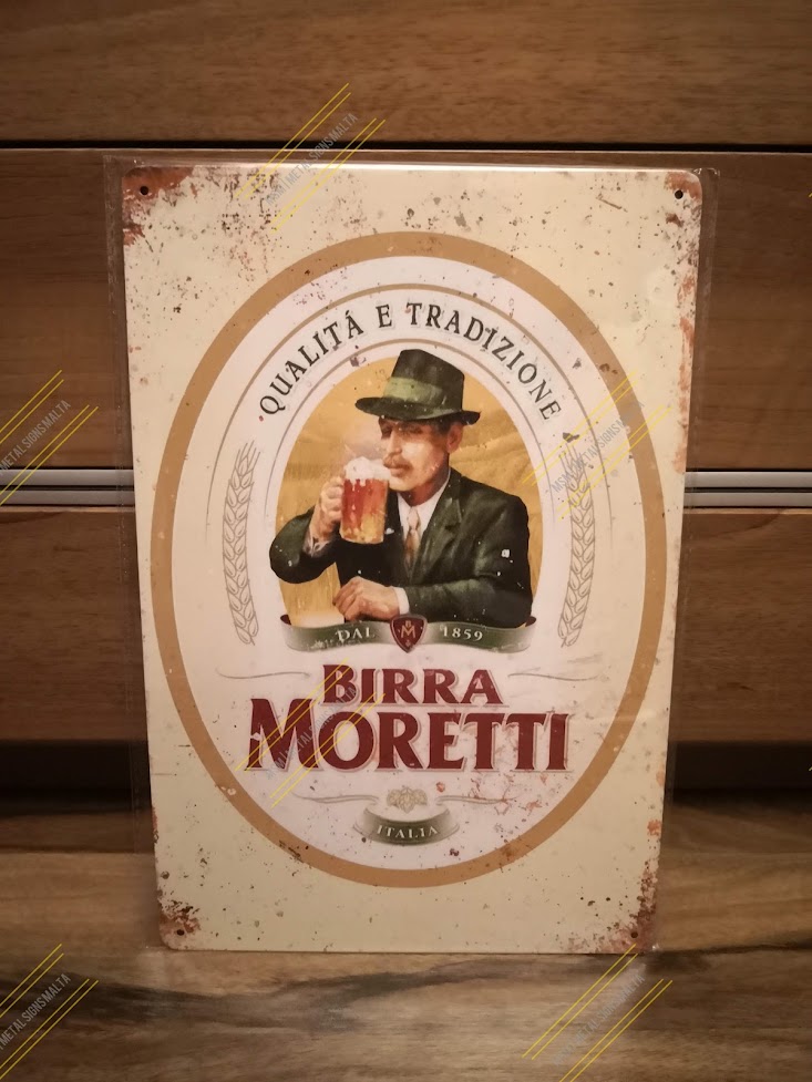 Birra Moretti - Metal Signs Malta