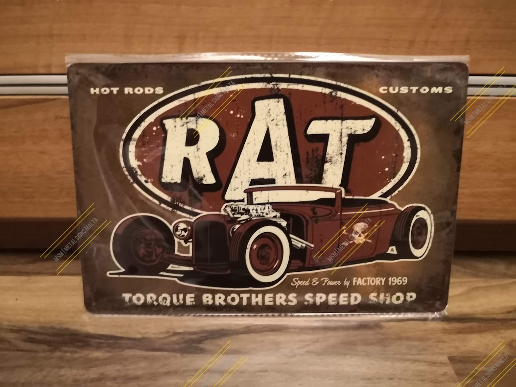 RAT - Metal Signs Malta