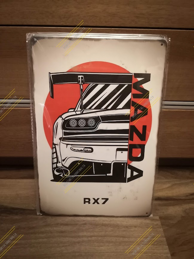 Mazda RX7 - Metal Signs Malta